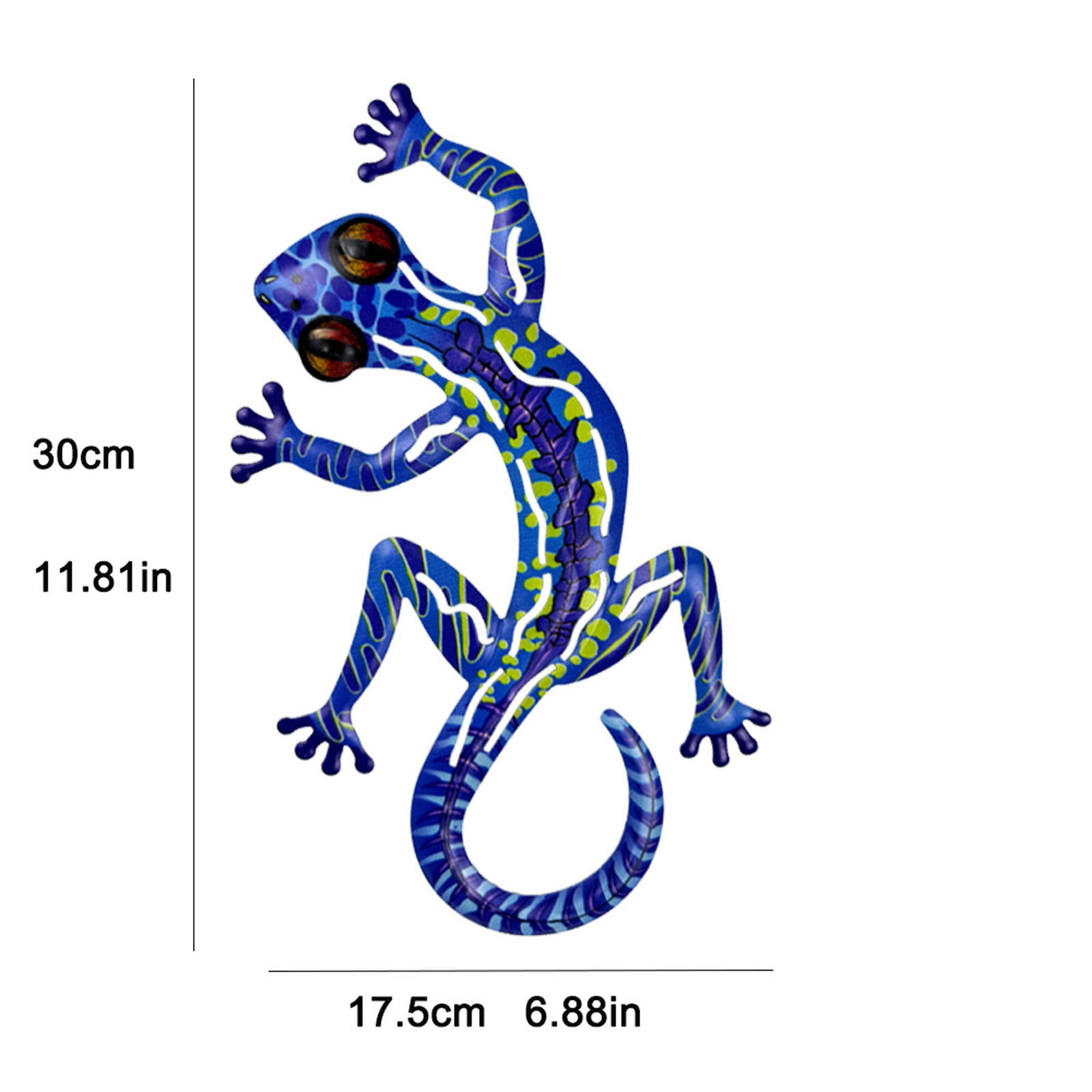 Guanhe Metal Lizard Art Wall Decor, 1PC Metal Colorful House Lizard ...