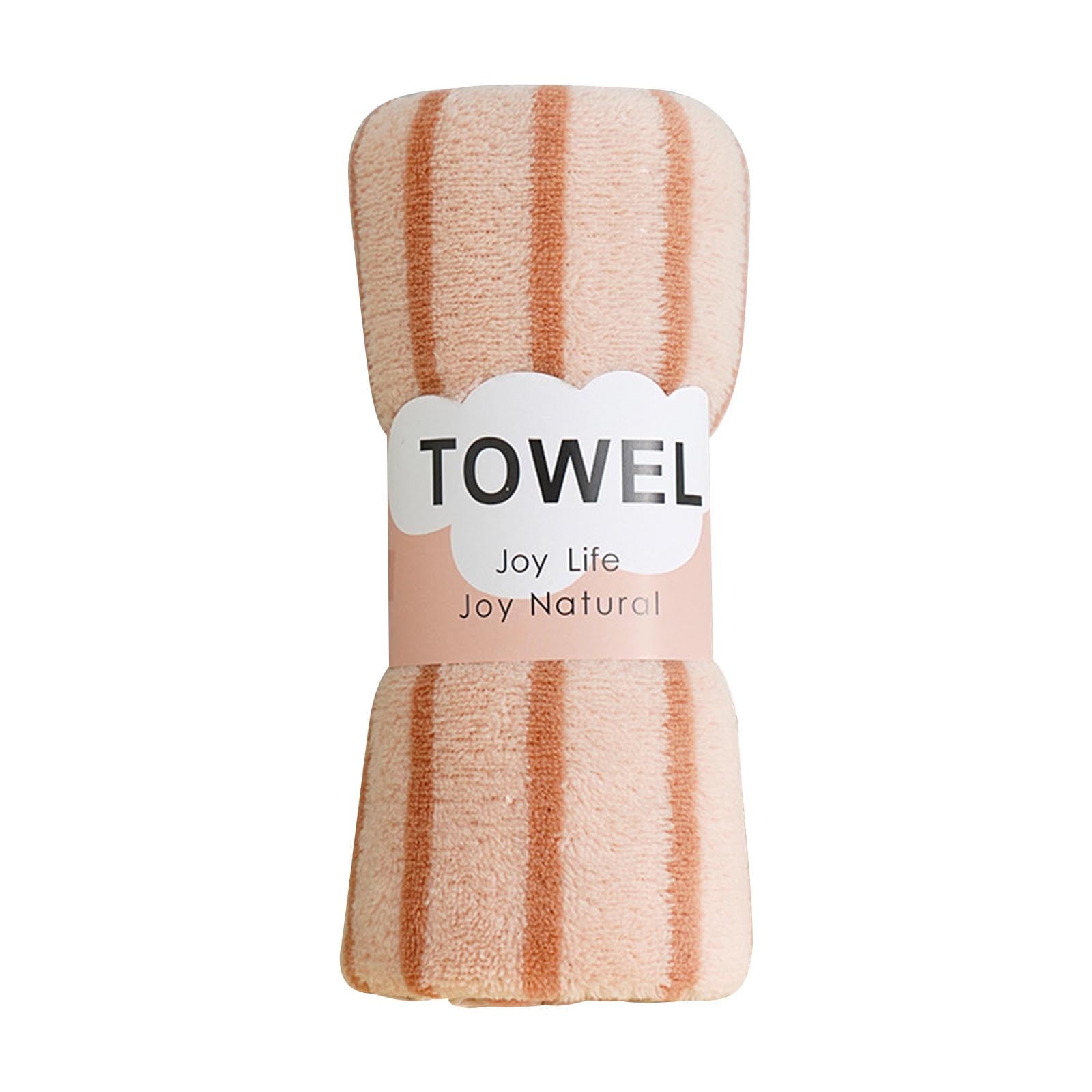 Guanhe Stripe Bath Towels for Bathroom, Soft Absorbent Coral Towel ...