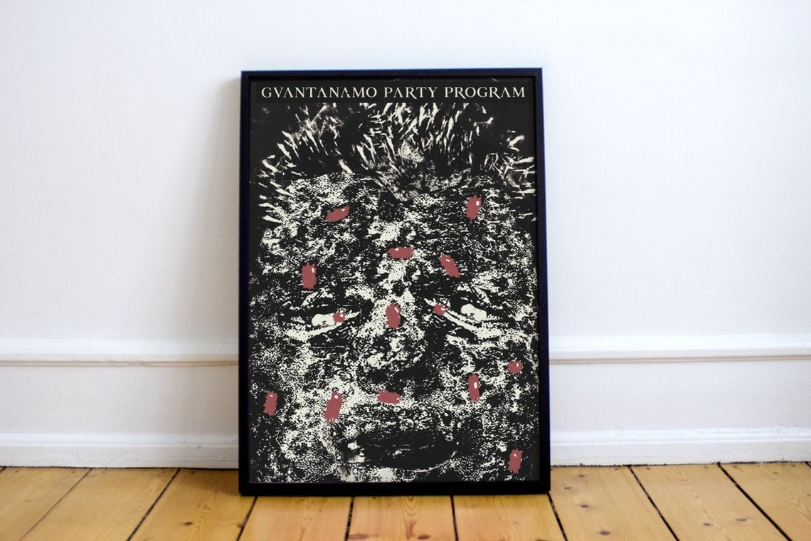 Guantanamo Party Program, Ruined, Destroyed Face, Poster For Polish ...