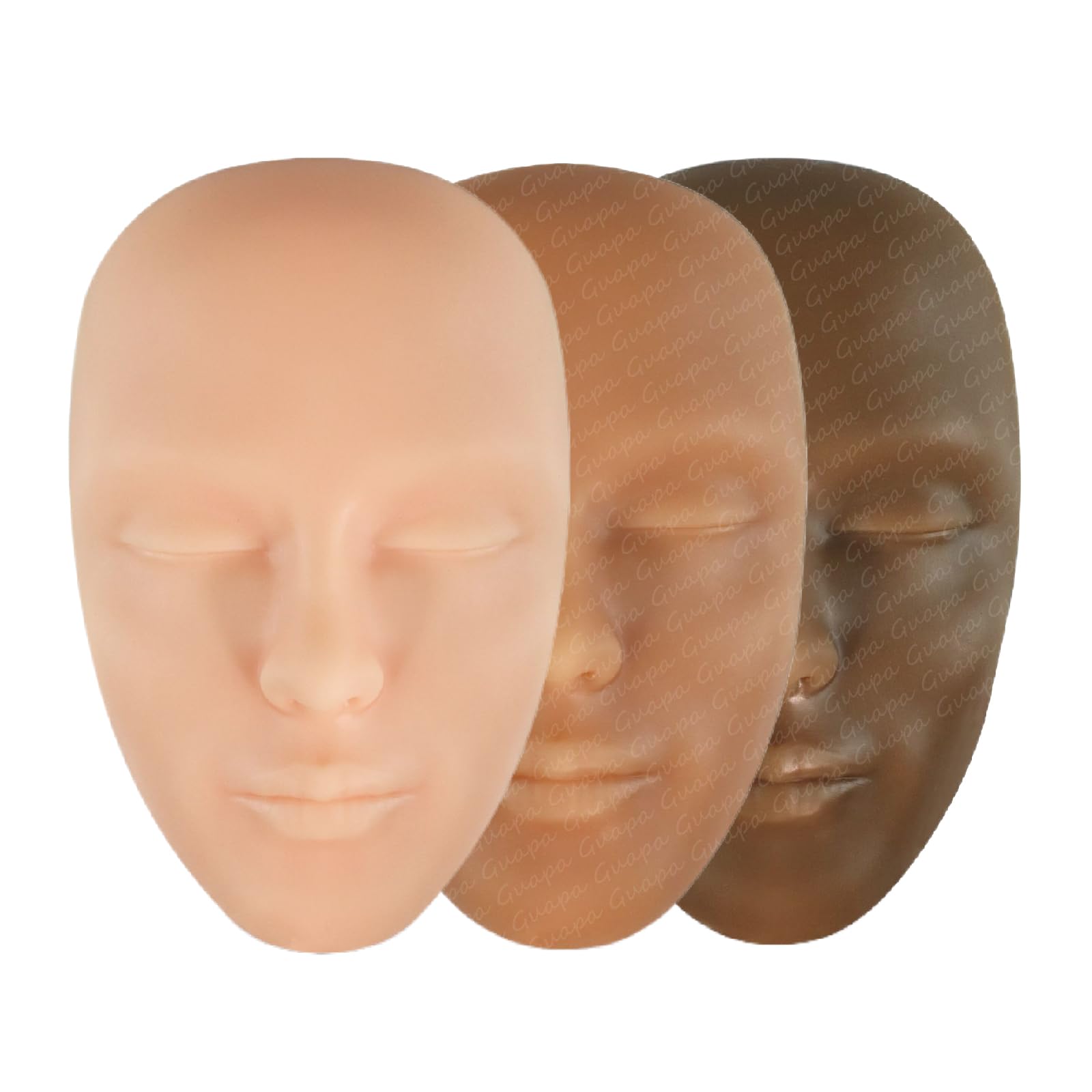 Guapa 1pc Silicone 3D Practice Face Tattoo Full Face Skin Hyper ...