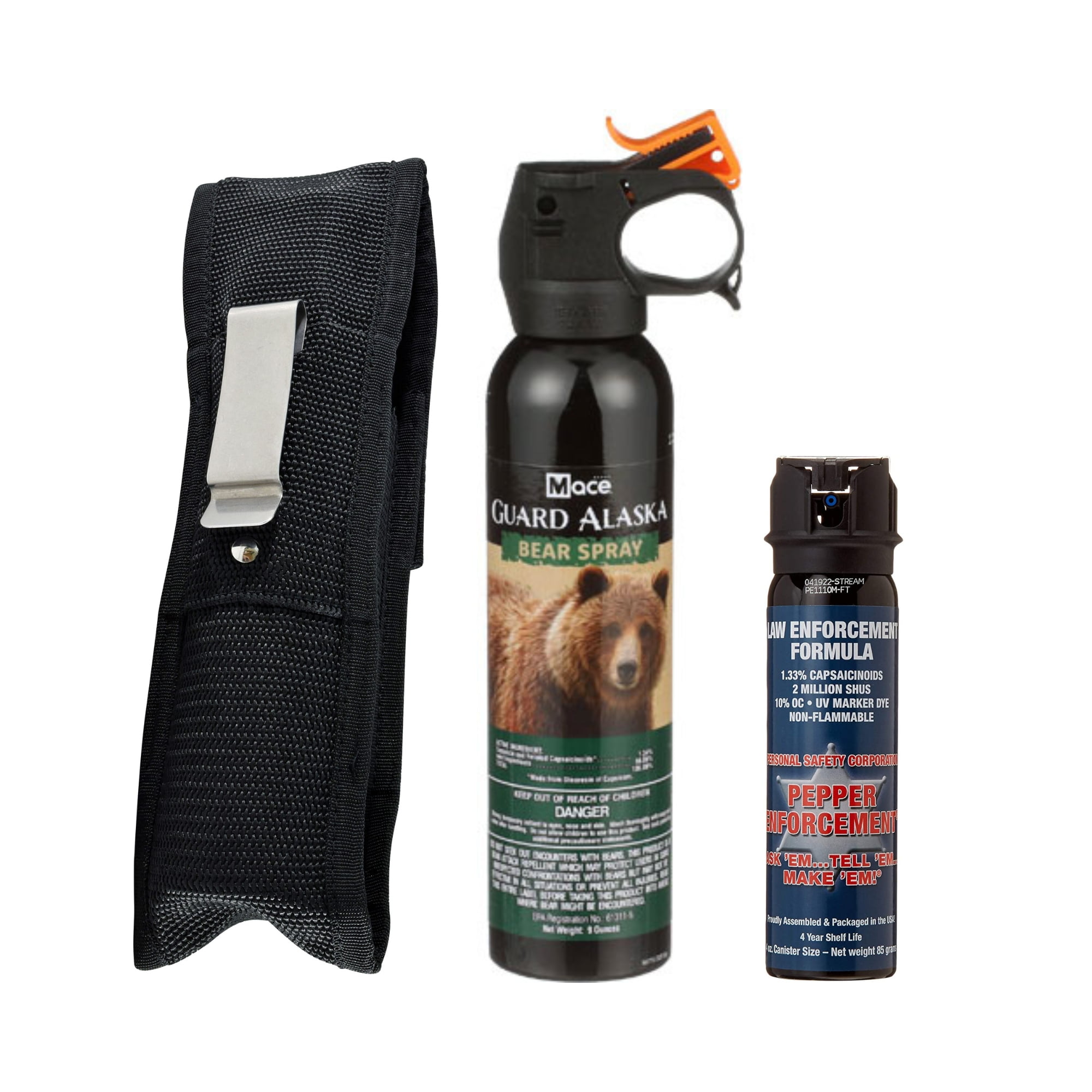 Guard Alaska 9 oz. Bear Repellent w/ Holster & Pepper Enforcement 4 oz ...