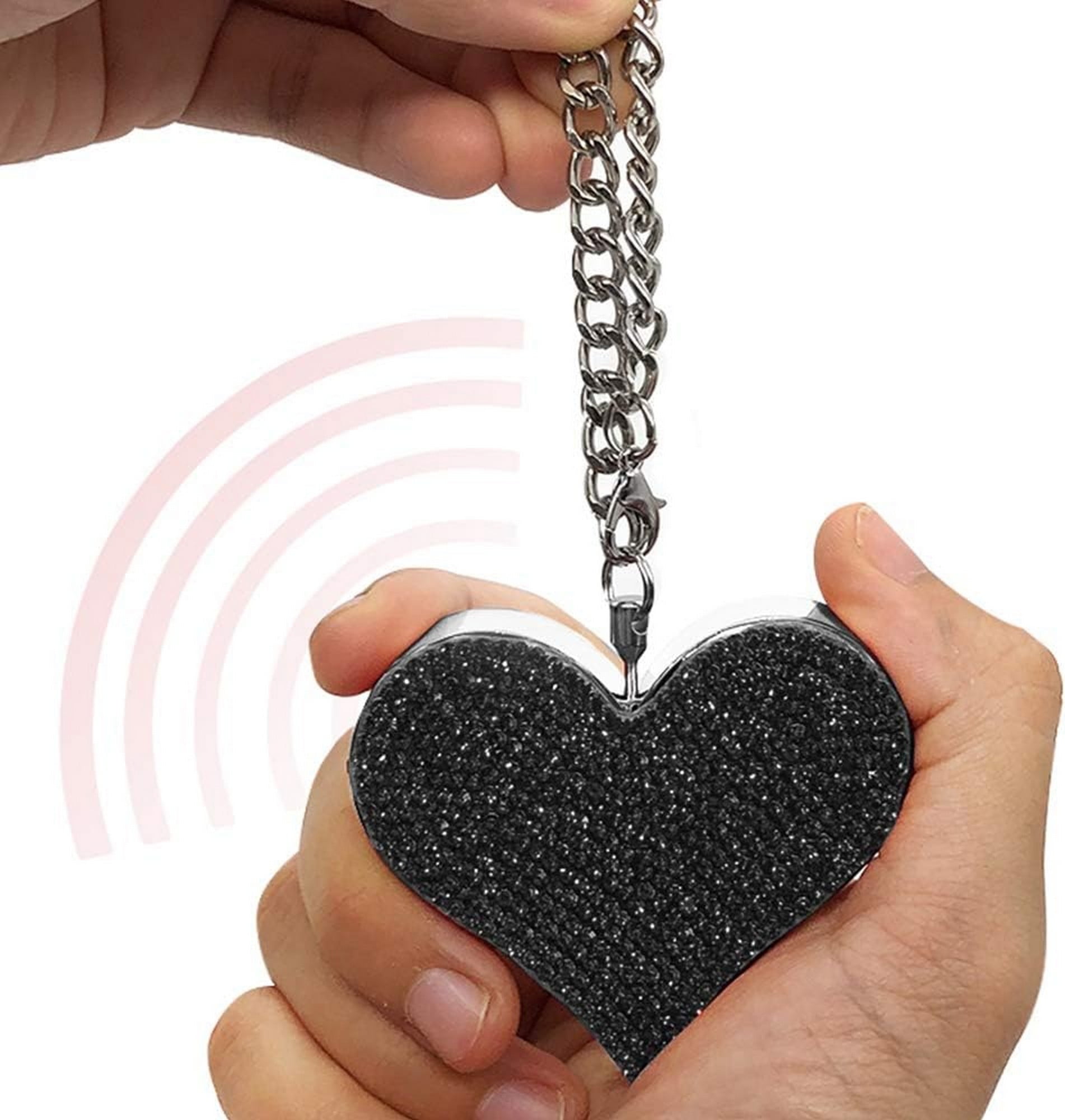 Personal Alarm Keychain for Women, 130 dB Siren, Black 1.92 oz, Loud ...