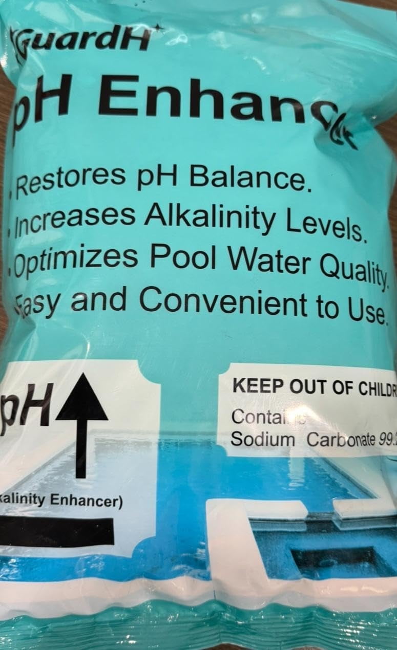 GuardH pH Enhancer, Pool Water Alkalinity Increaser, 8 lbs, for Pools ...