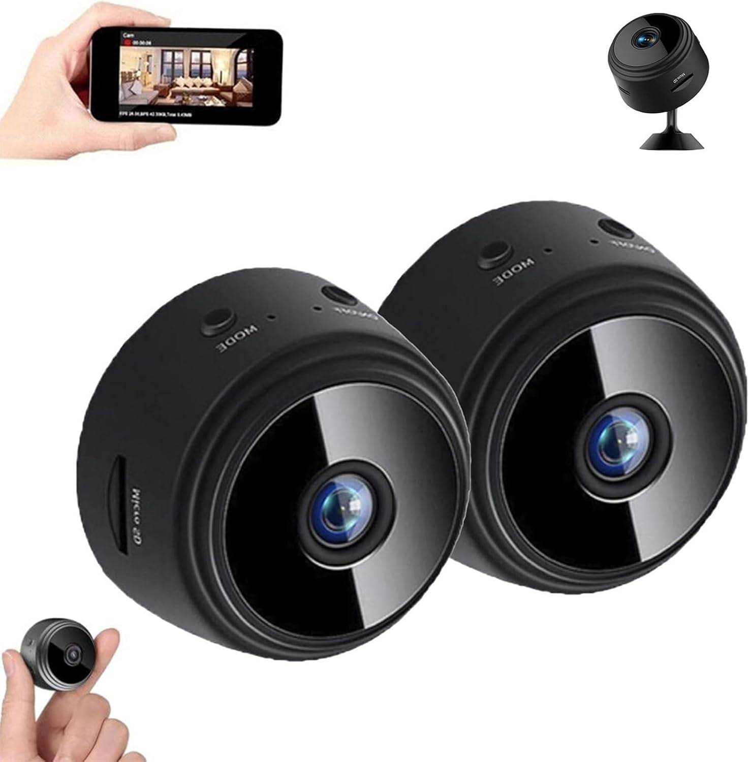 Guardhouse Camera, Magnetic Mini Security Camera, 4g Wireless WiFi ...