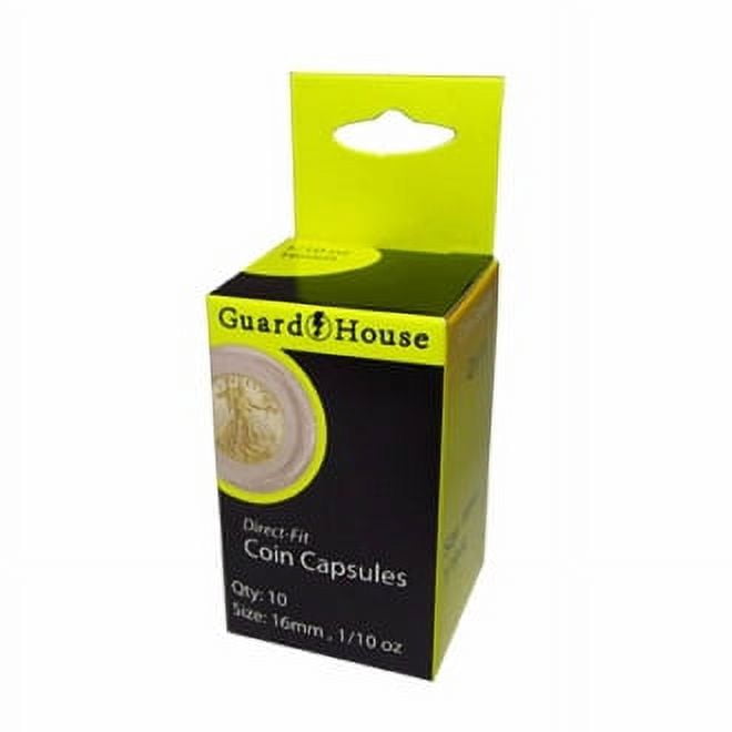 Guardhouse Direct-Fit Coin Capsules - 1/10 oz Gold Eagle 16.5mm - 10 ...