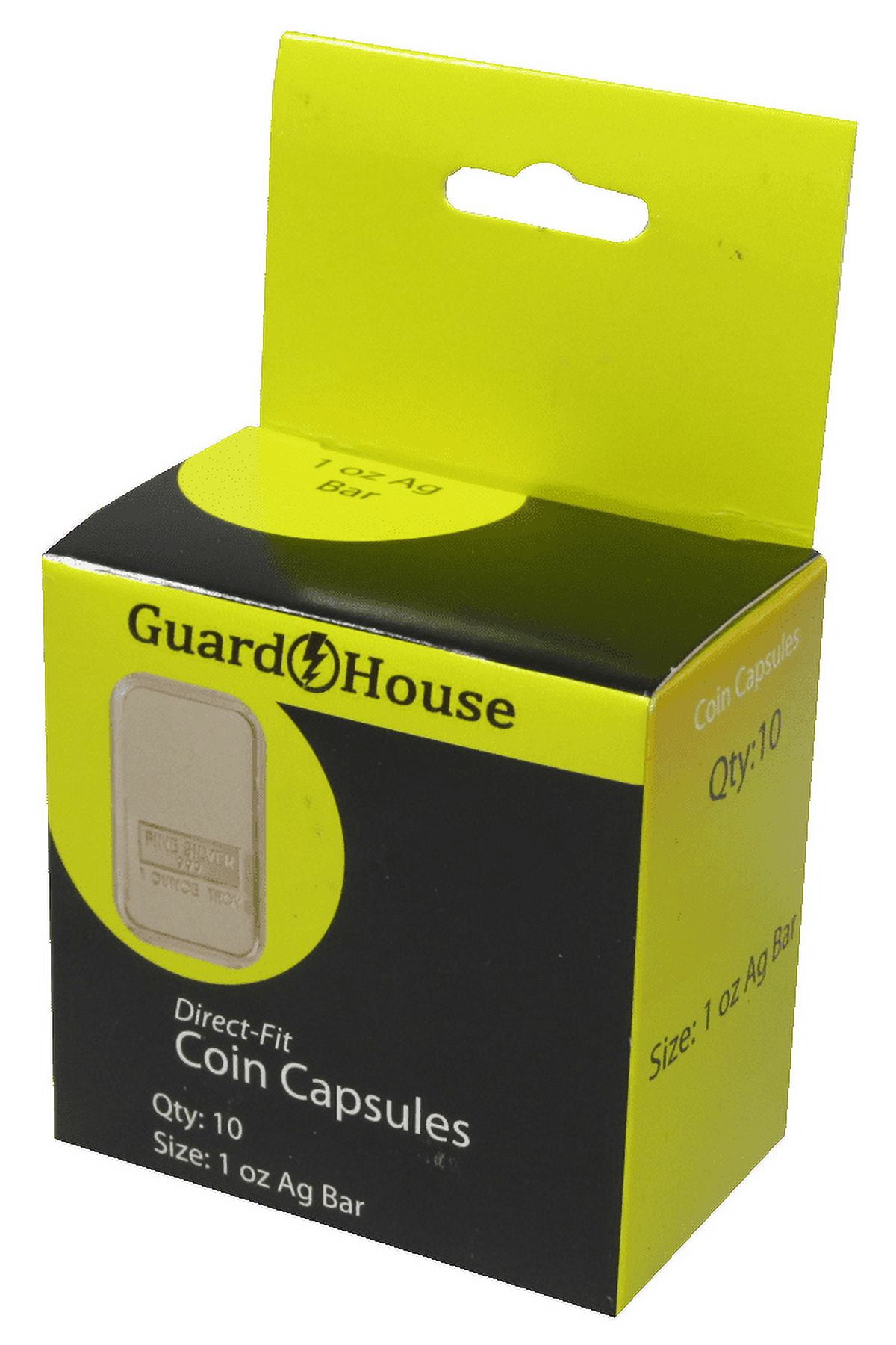 Guardhouse Direct Fit Coin Capsules, 1 oz Silver Bar Holder, Archival ...