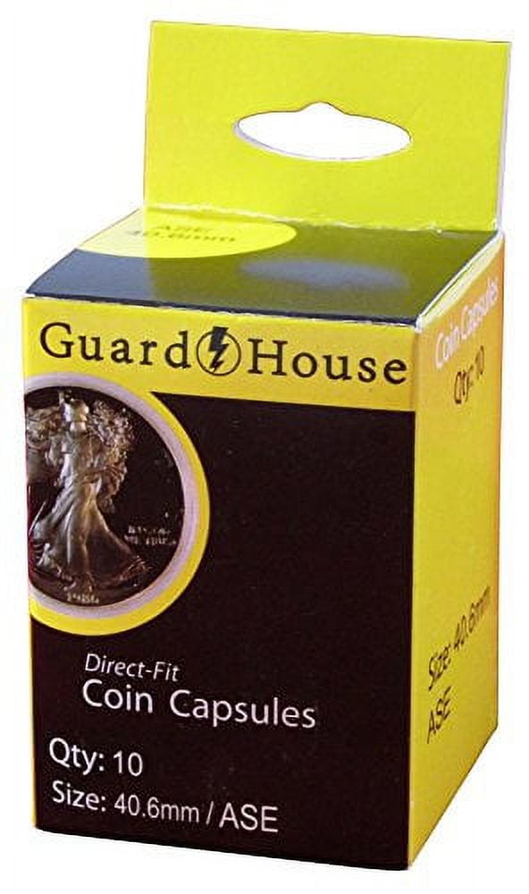 Guardhouse Direct-Fit Coin Capsules - American Silver Eagle 40.6mm - 10 ...