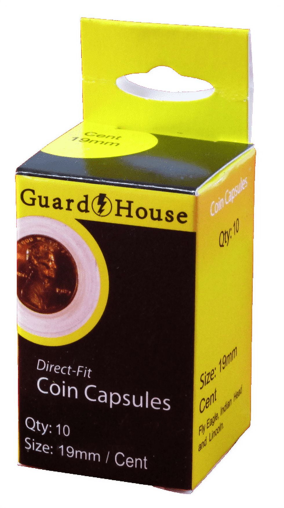 Guardhouse Direct-Fit Coin Capsules - Cent 19mm - 10 Pack - Walmart.com