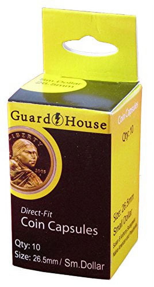 Guardhouse Direct-Fit Coin Capsules - Small Dollar 26.5mm - 10 Pack ...