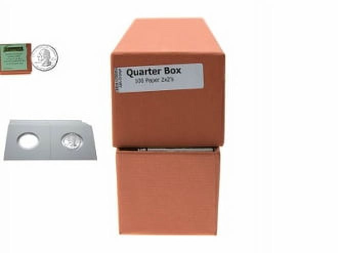 Guardhouse Orange/Quarter Coin Box with 100 flips, 2x2x8.5" - Walmart.com