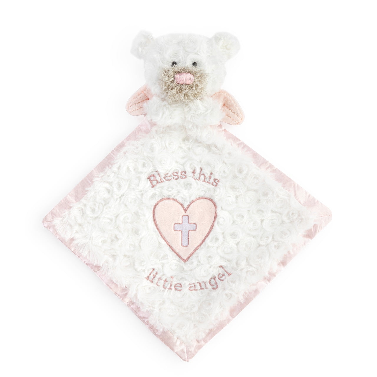 Guardian Angel Bear Blankie-Pink - Walmart.com