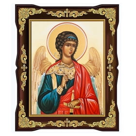 Guardian Angel Icon - Gold Foil Icon - Framed - Comes With Its Stand ...
