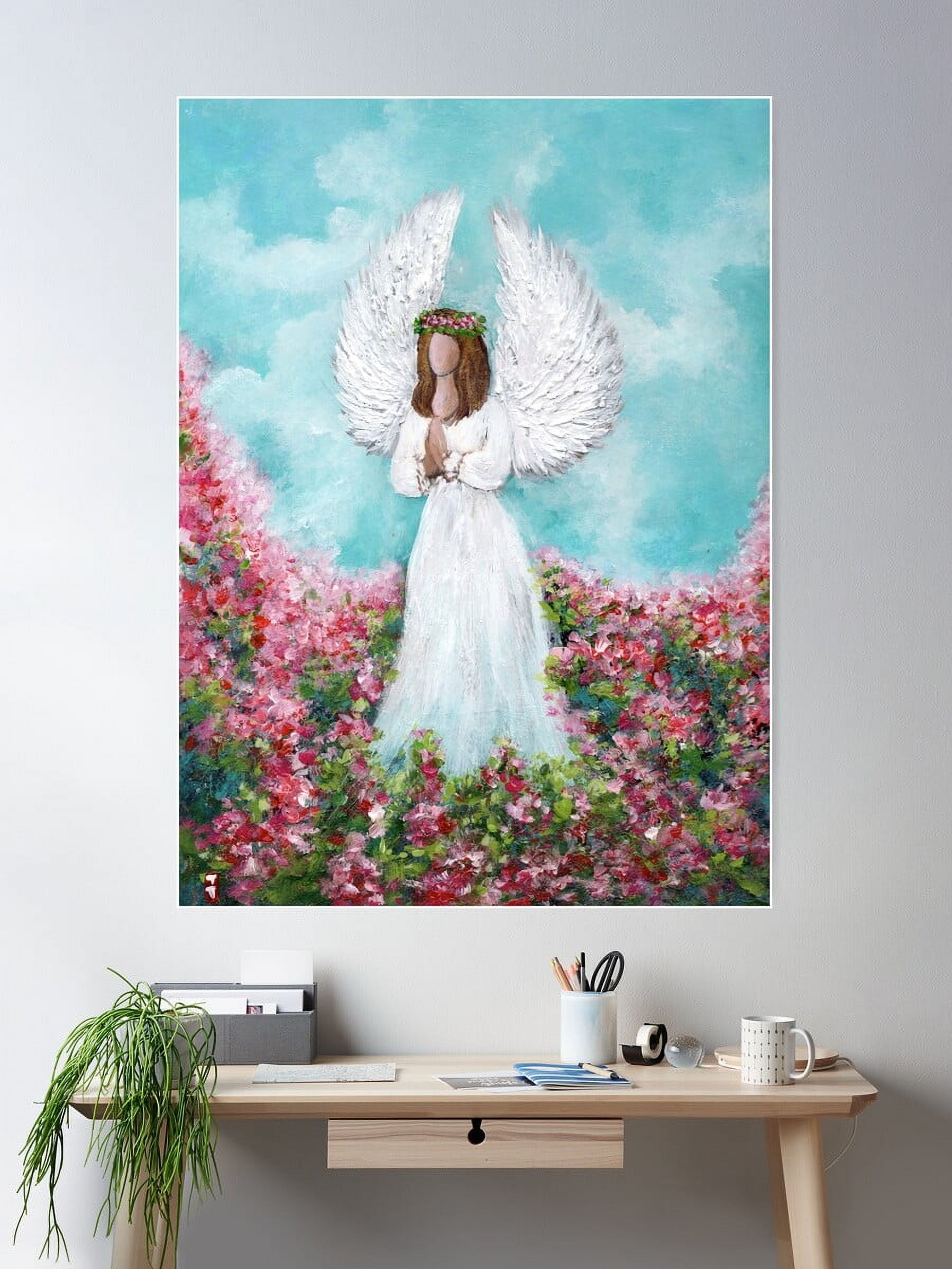 Guardian Angel Poster Wall Art, Modern Wall Decor For Living Room ...