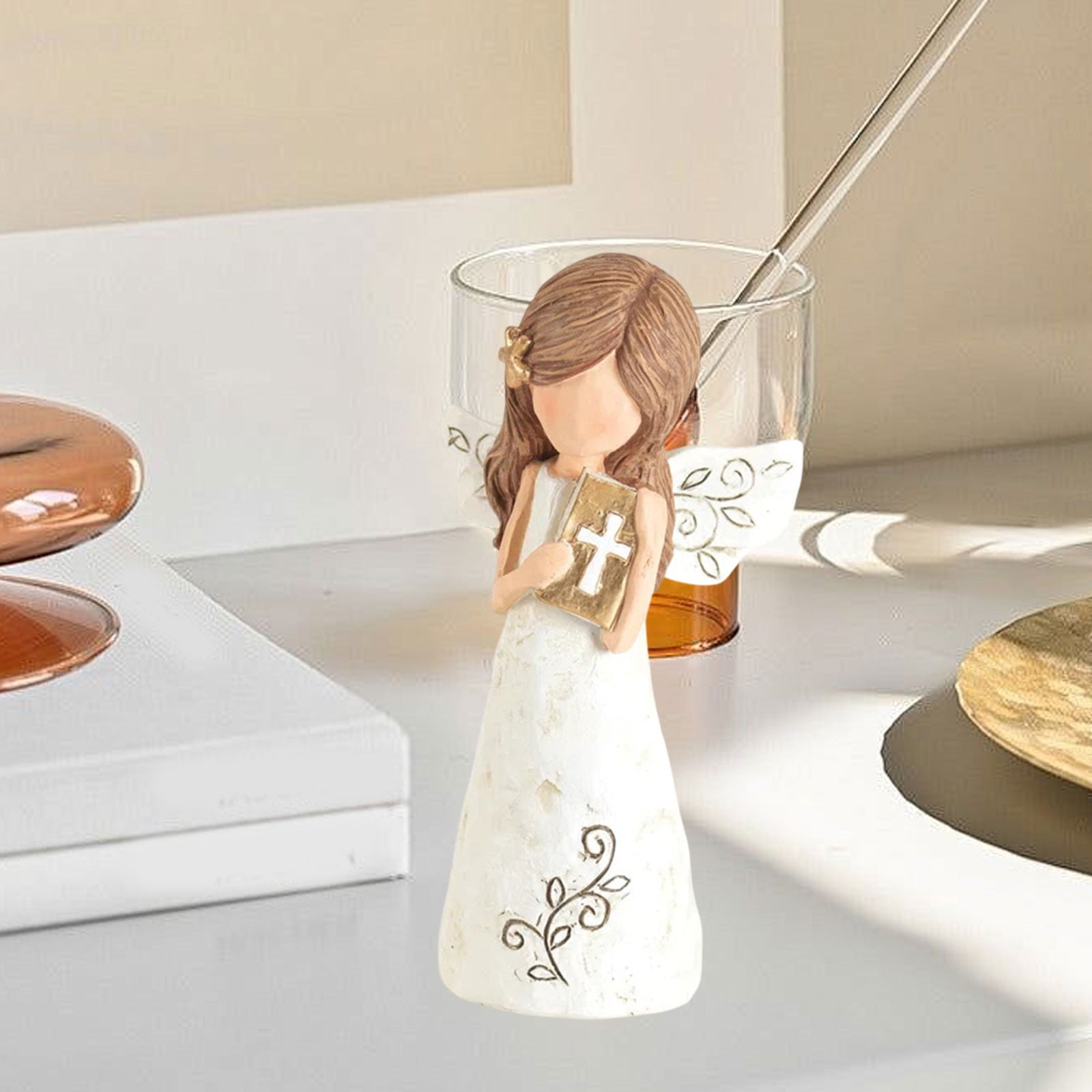 Guardian Angel Statue, Angel Figurines for Women, First Communion Gifts ...