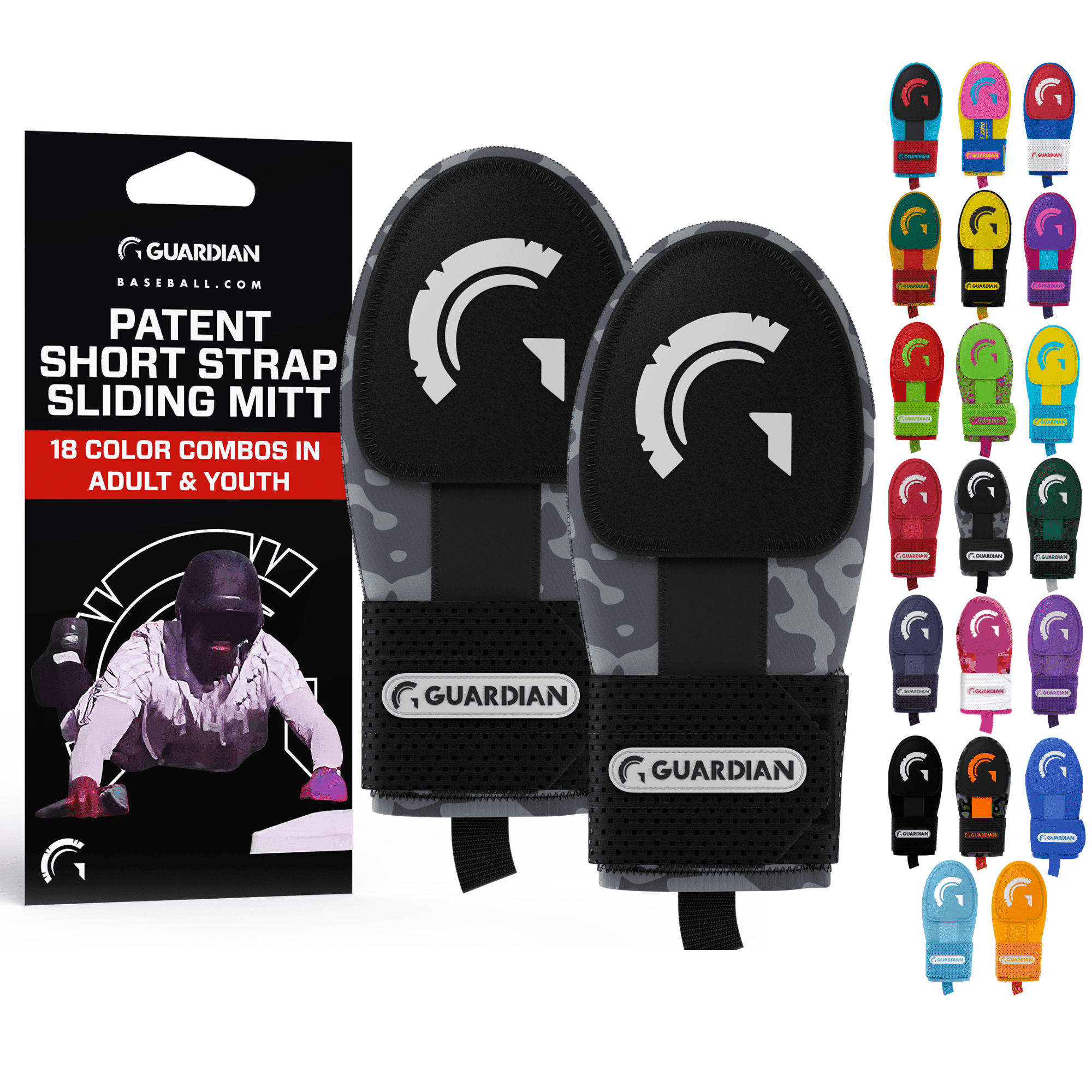 Guardian Baseball Youth Sliding Mitt, Protective Hand Guard, 2 Pack ...