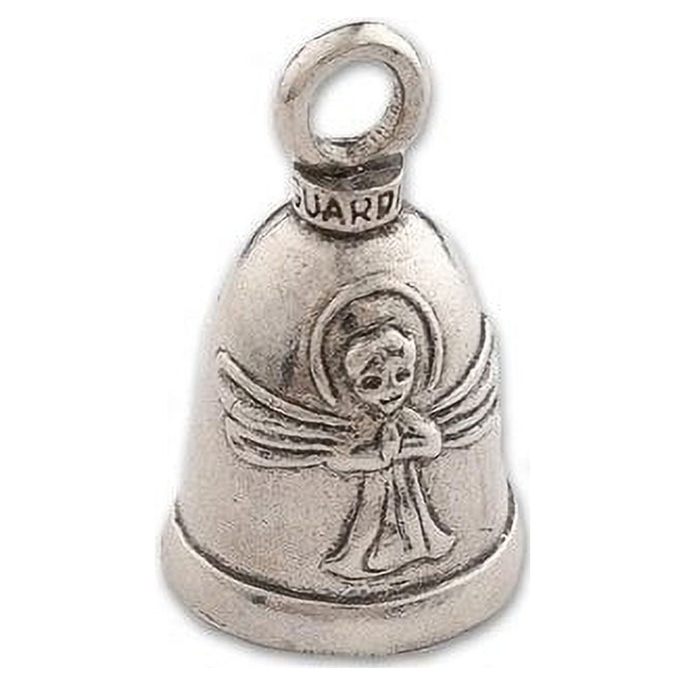 Guardian Bell, Metal, Angel Praying Halo and Wings, Motorcycle Rider ...