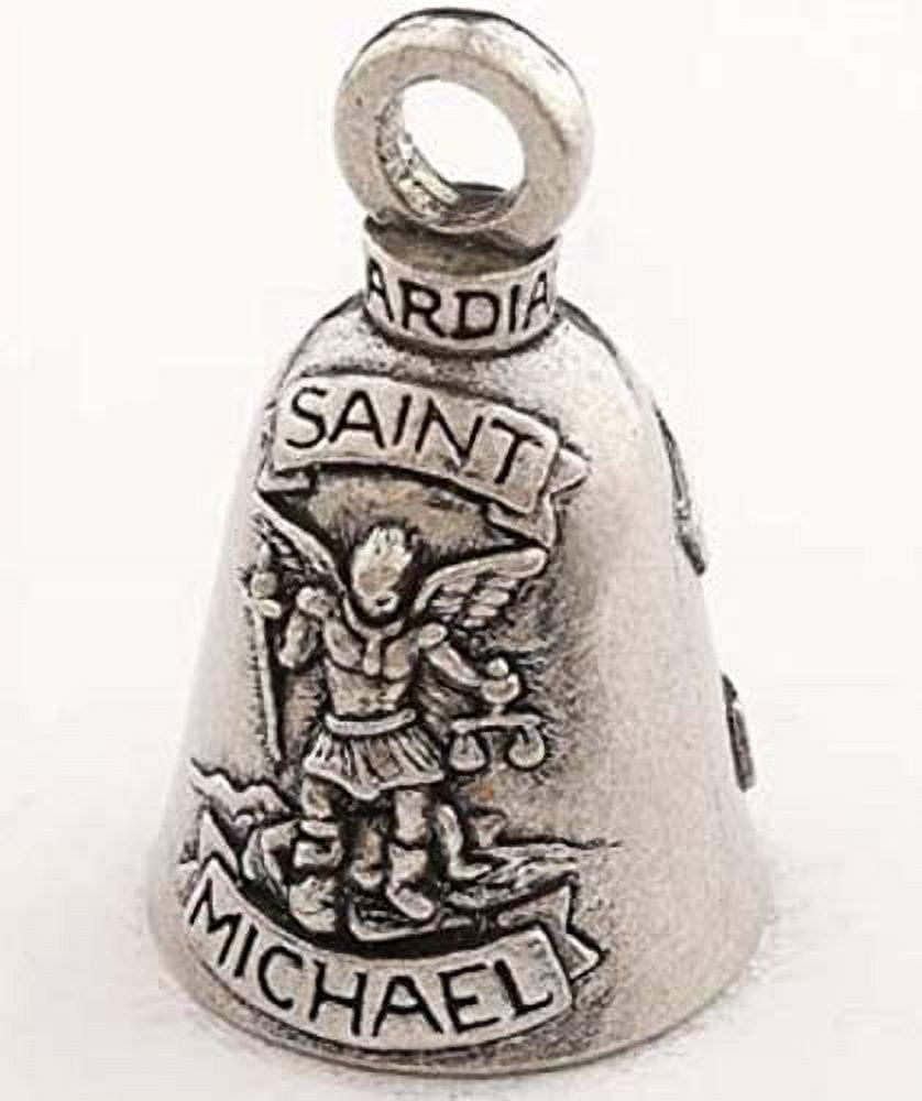Guardian Bell St. Michael Good Luck Motorcycle Bell or Key Ring, Metal ...