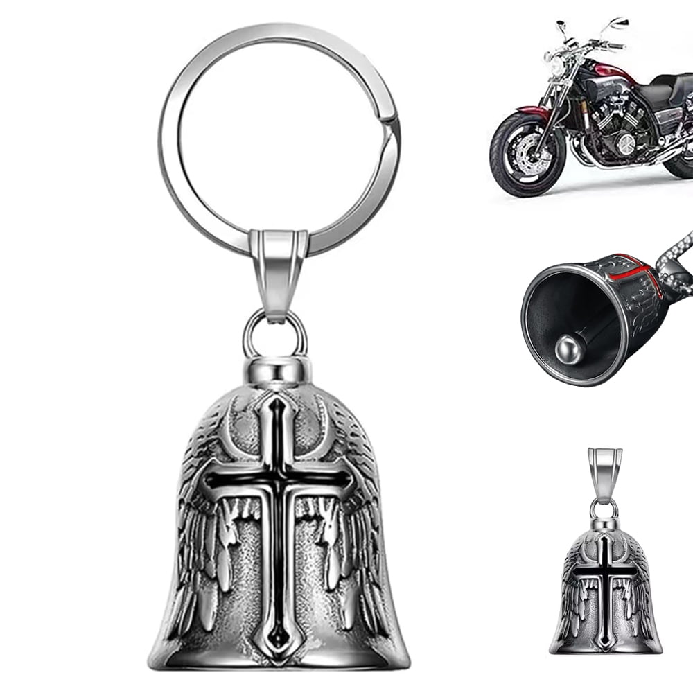 ZYQEEE Guardian Bells for Motorcycle Rider Bikers,Motorcycle Bell Cross ...