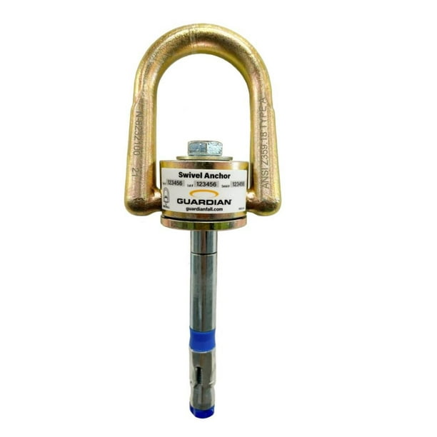 Guardian Fall Protection 10000 Lbs Swivel Anchor With Expansion Anchor ...