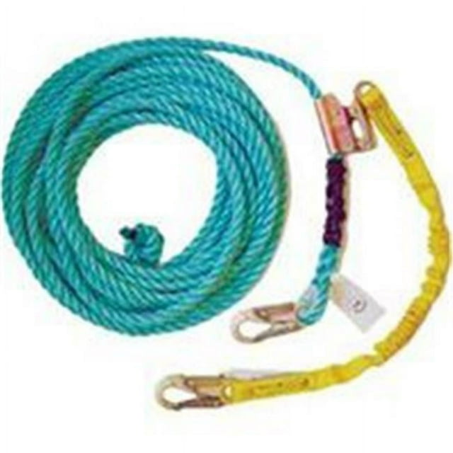 Guardian Fall Protection Poly Steel Rope Vertical Lifeline Assembly ...