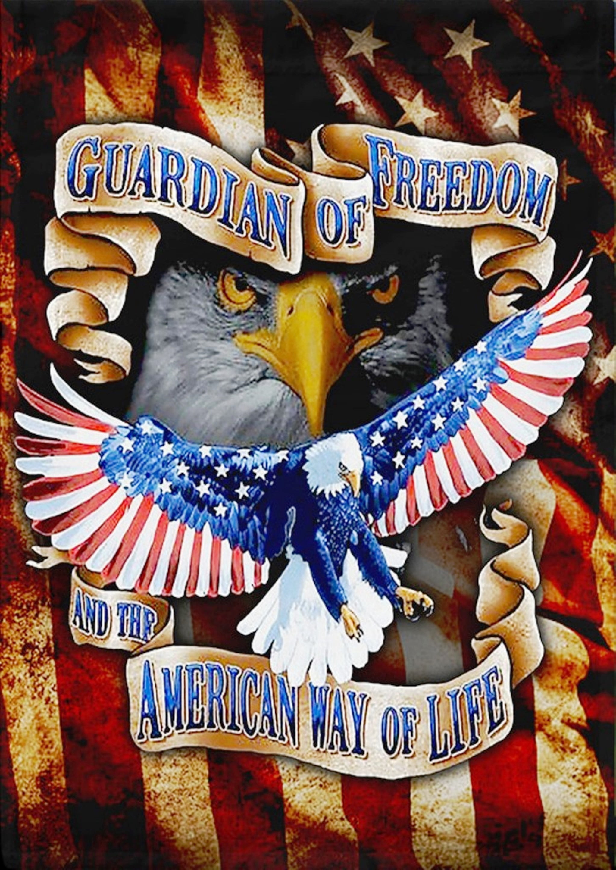 Guardian of Freedom and the American Way of Life USA Sublimated Double ...