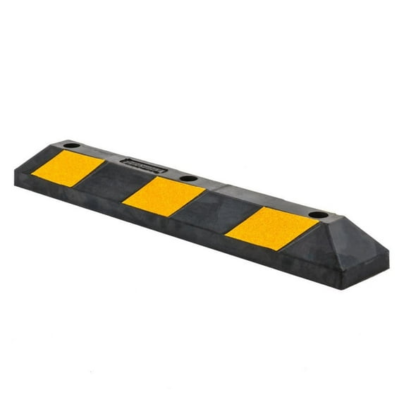 Guardian Parking Stop, 3 Foot Long Rubber Curb with Mounting Holes ...