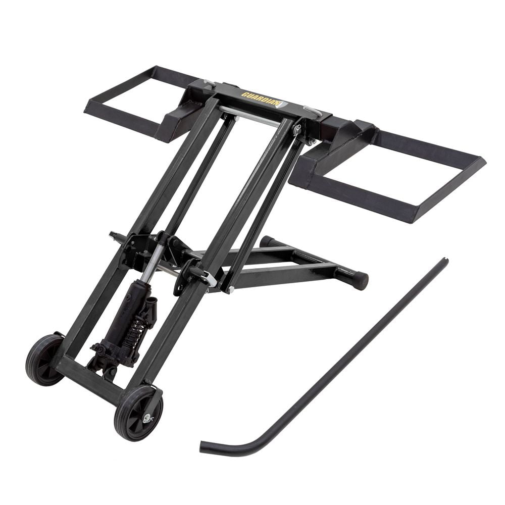 Guardian Home Hydraulic Lawn Mower Lift Jack with 500lb Capacity ...