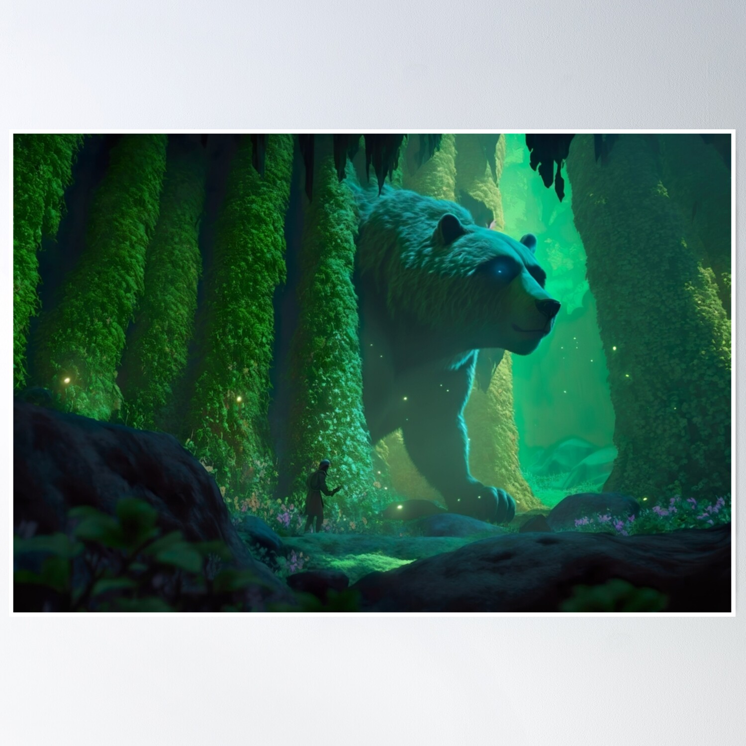 Guardian Of The Forest Poster Wall Art, Modern Wall Decor, 8x12 ...