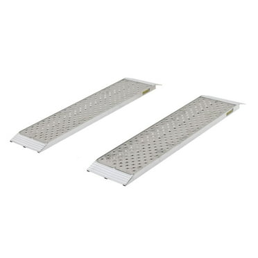 Guardian Outdoor Aluminum Shed Ramps for Riding Lawn Mower Storage ...