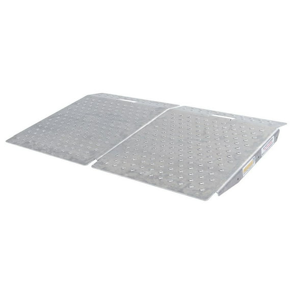 Guardian Aluminum Lawn Mower Shed Ramps - Lightweight Loading Punch ...