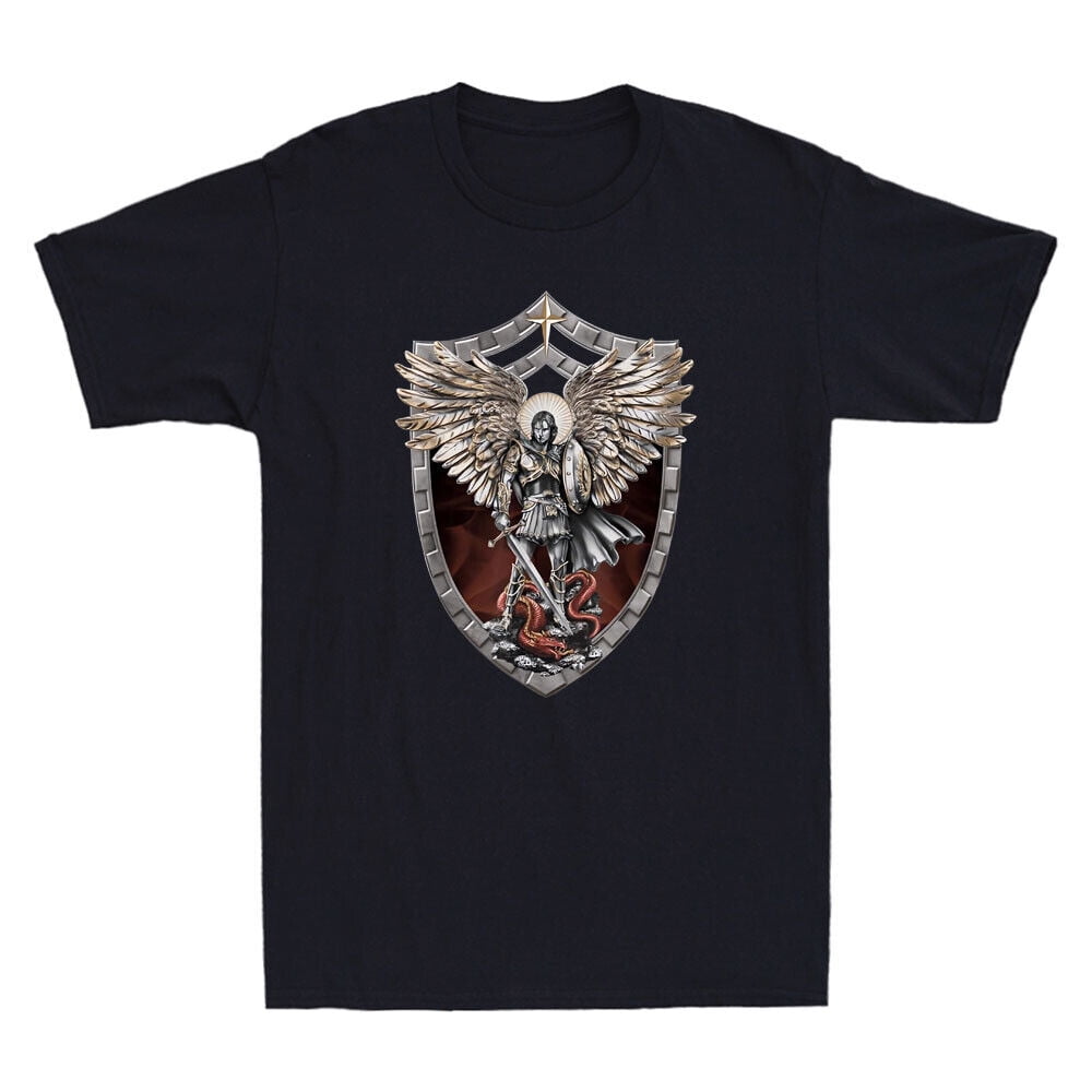 Guardian Warrior Retro Shield Graphic Mythos Theme Tee - Walmart.com