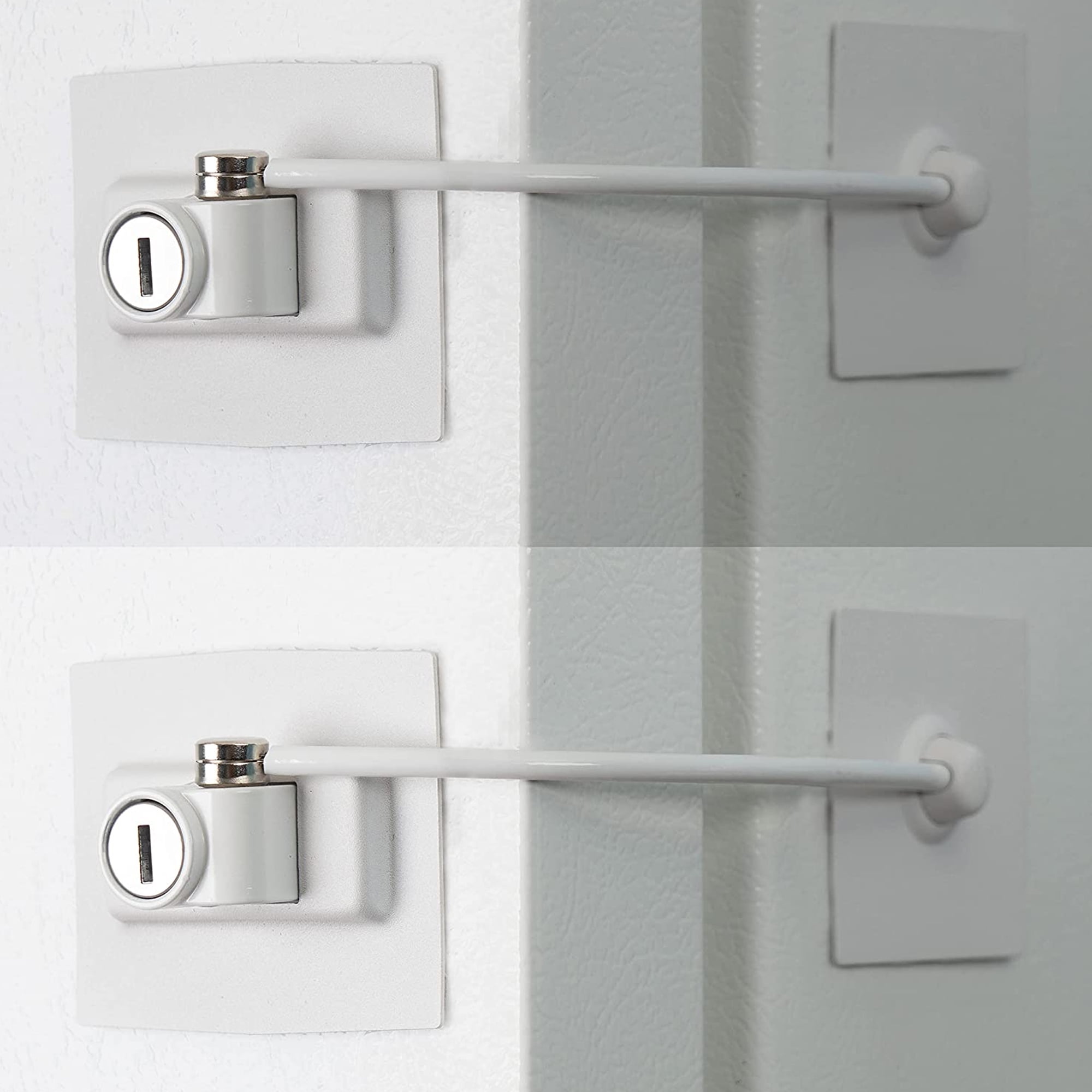 Guardianite Premium Refrigerator Lock Fridge Freezer Security White ...