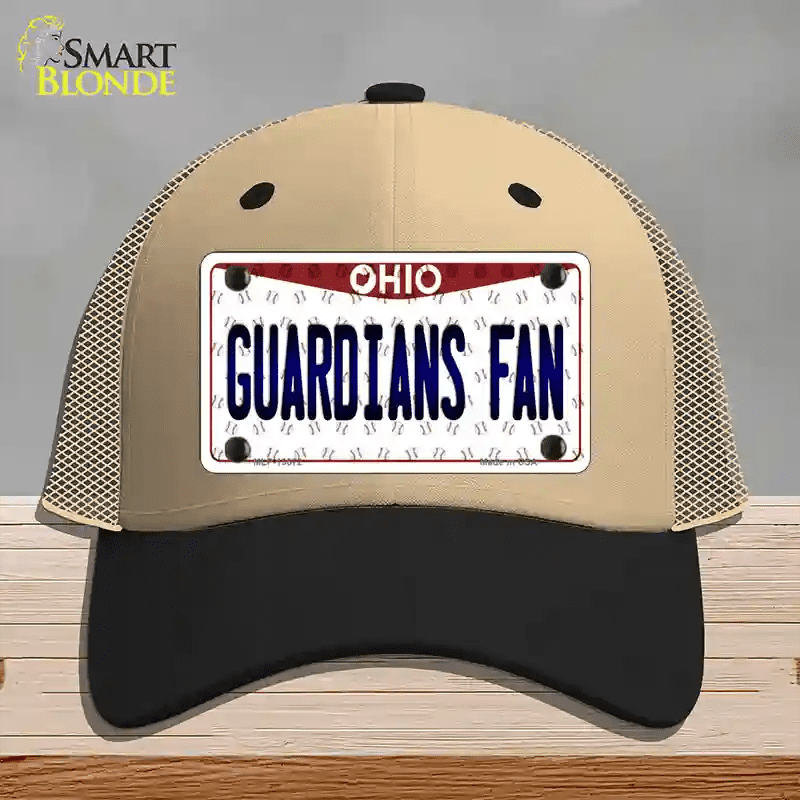 Guardians Fan Ohio Overlay Novelty License Plate Hat Tag Mesh Khaki ...