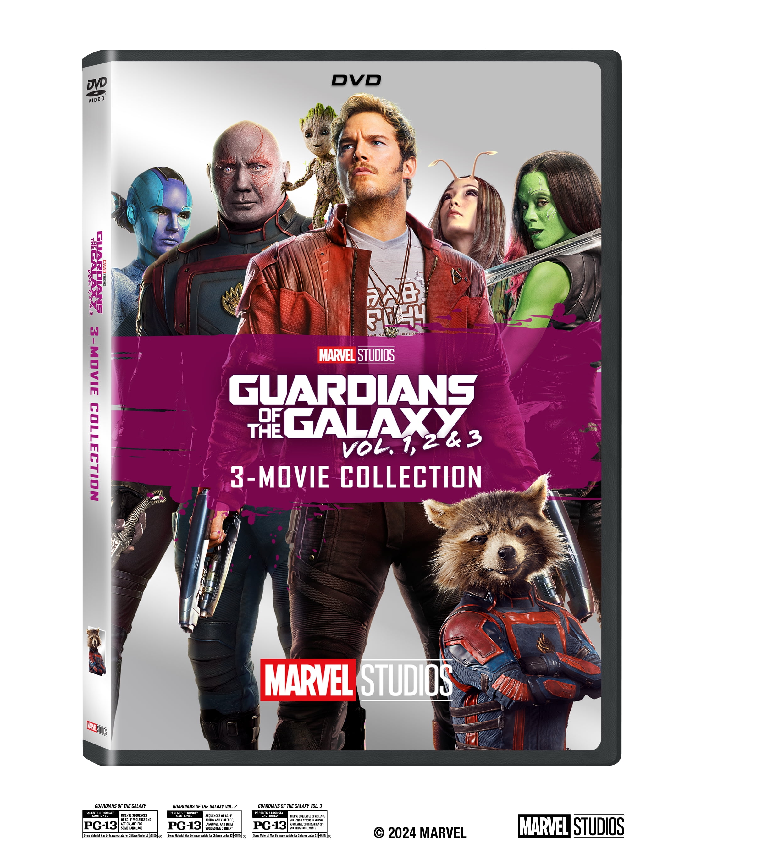 Disney Guardians of the Galaxy DVDs 2014 2017 2023 Marvel Space Adventure Action - Walmart.com