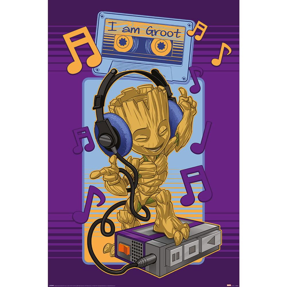 Guardians Of The Galaxy Baby Groot Poster - Walmart.com