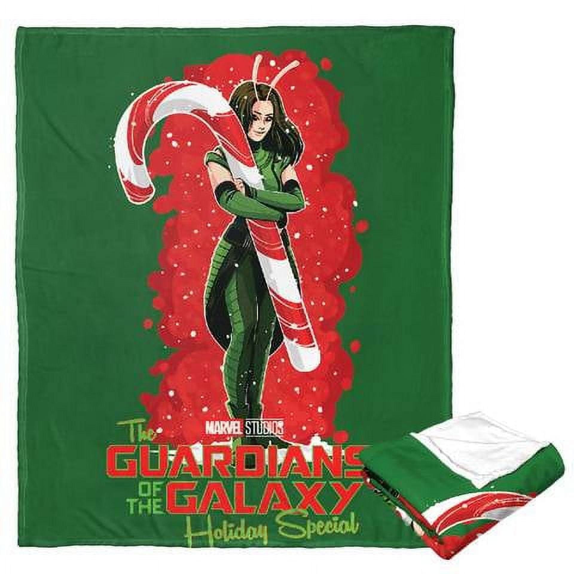 Guardians Of The Galaxy Candy Cane Mantis Marvel Kids Silk Touch Throw ...