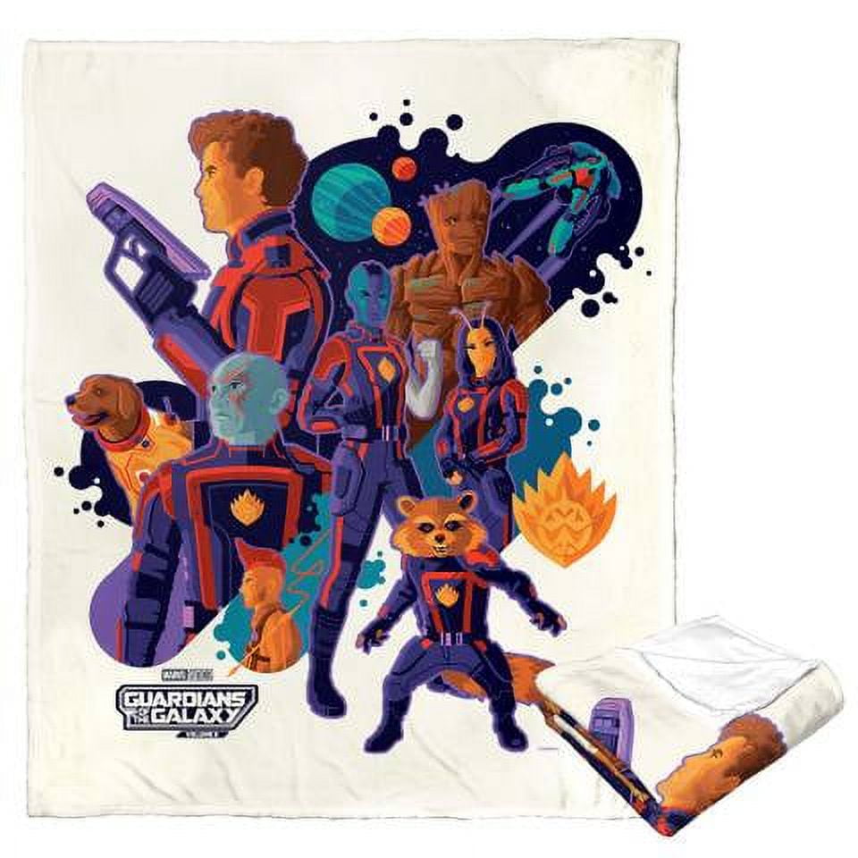 Guardians Of The Galaxy Galactic Pop Art Marvel, Kids Silk Touch Throw ...