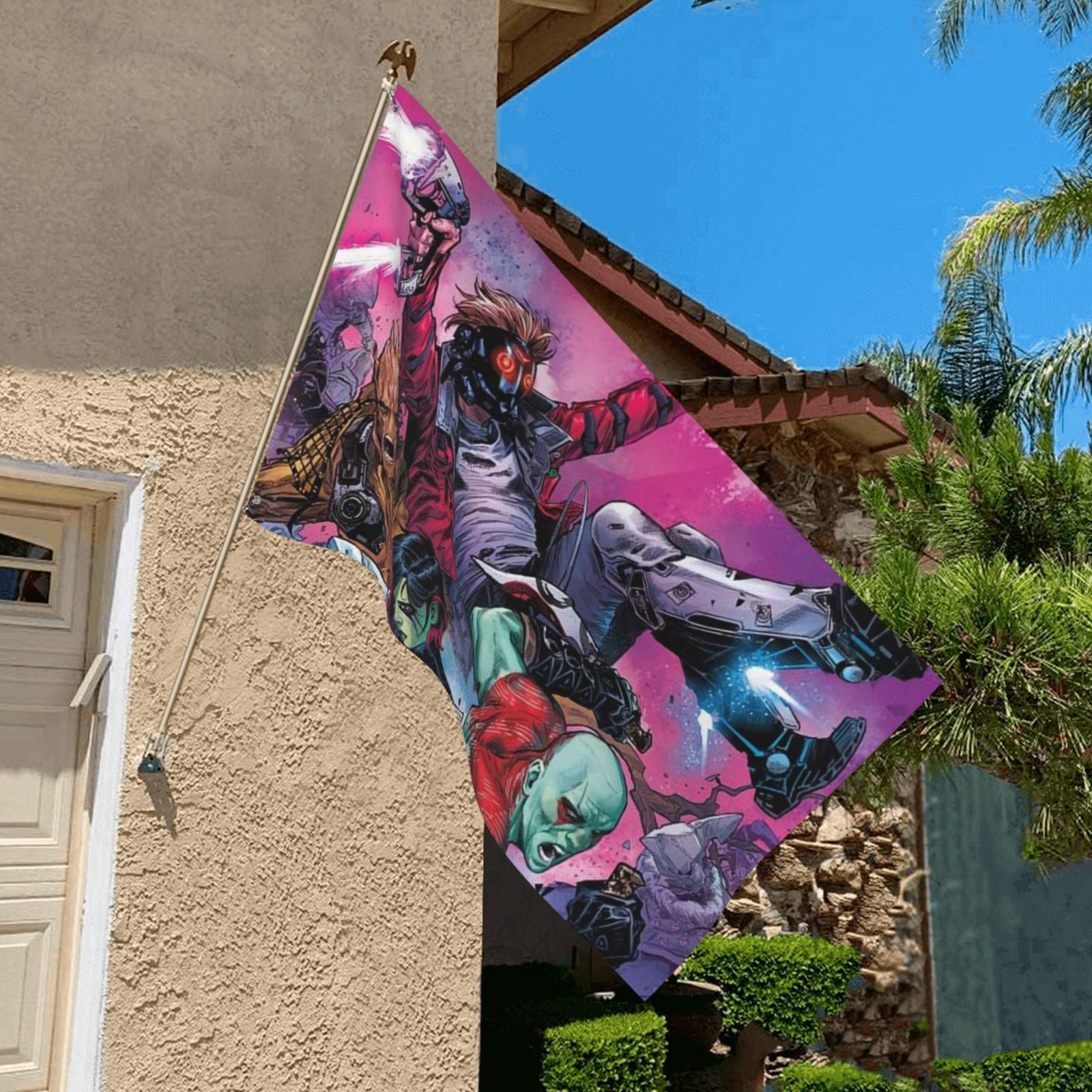 Guardians Of The Galaxy Garden Flag 3x5 Feet Indoor Decoration Flag Outdoor Courtyard Decoration ...