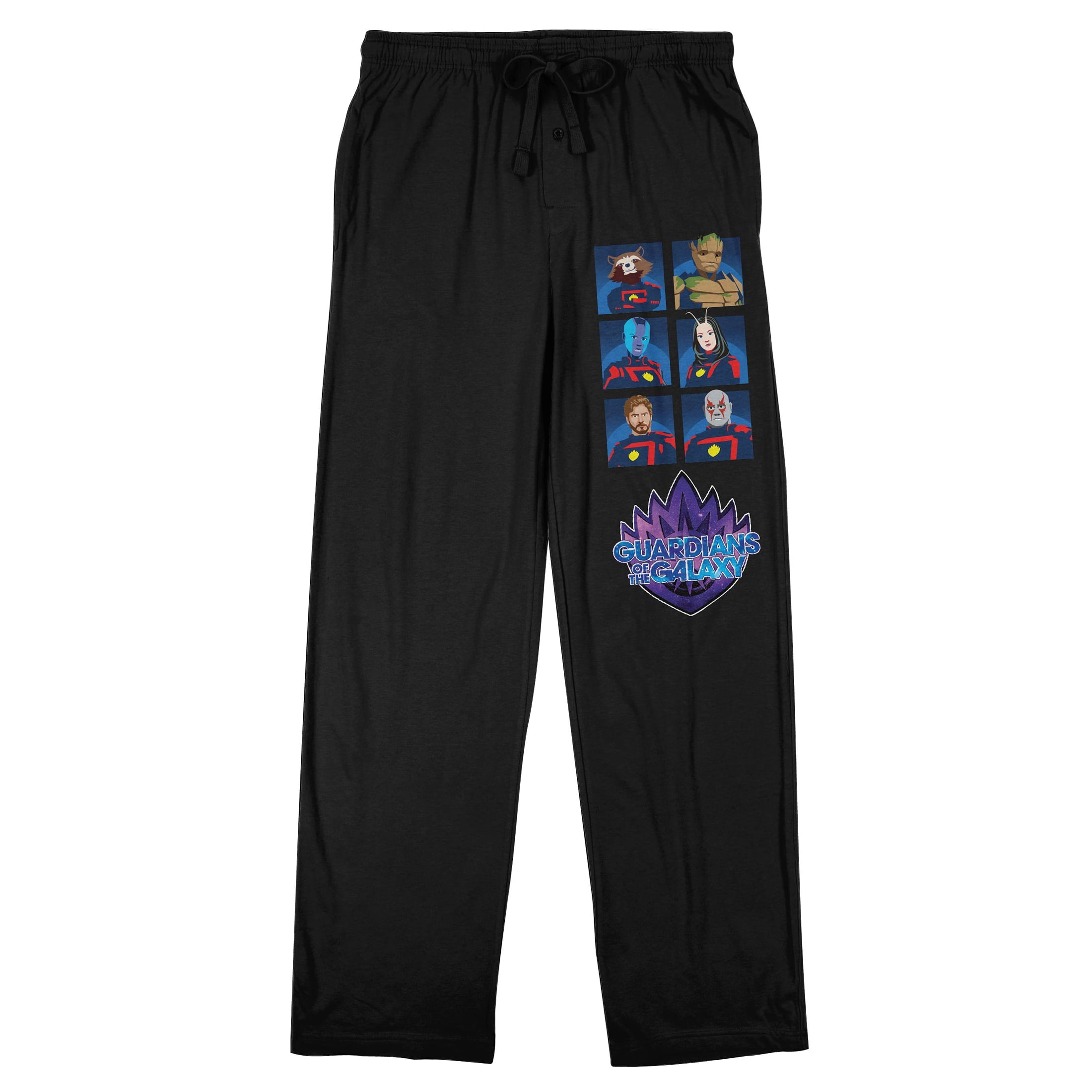 Guardians Of The Galaxy Vol. 3 All Chacters Men's Black Sleep Pajama ...