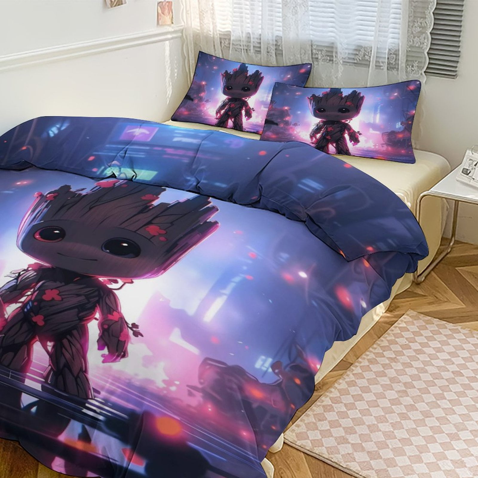 Guardians of The Galaxy Groot Boys Comforter Set Twin Size,Bedding Set ...