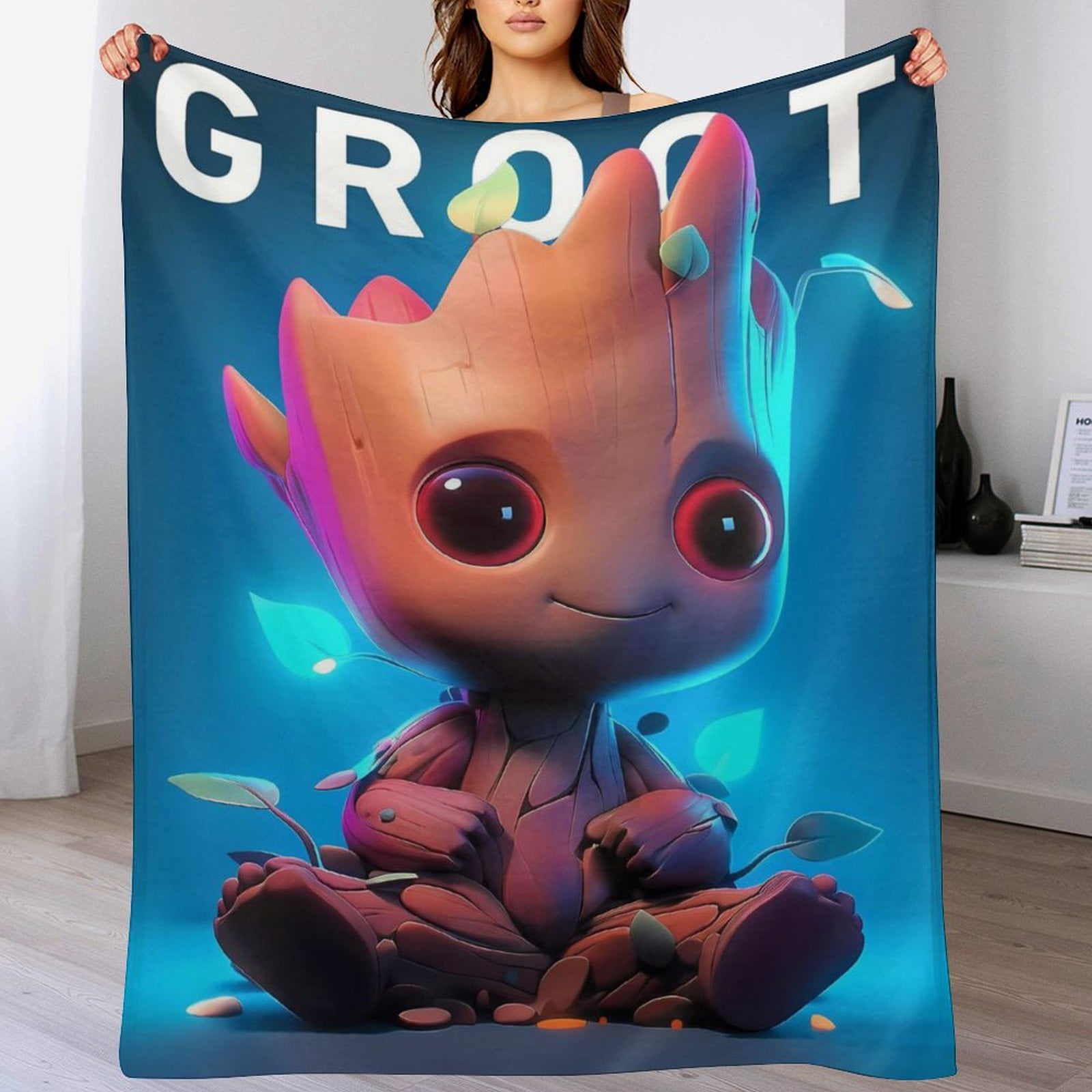 Guardians of The Galaxy Groot Kids Bedding Super Soft Silk Touch Throw ...