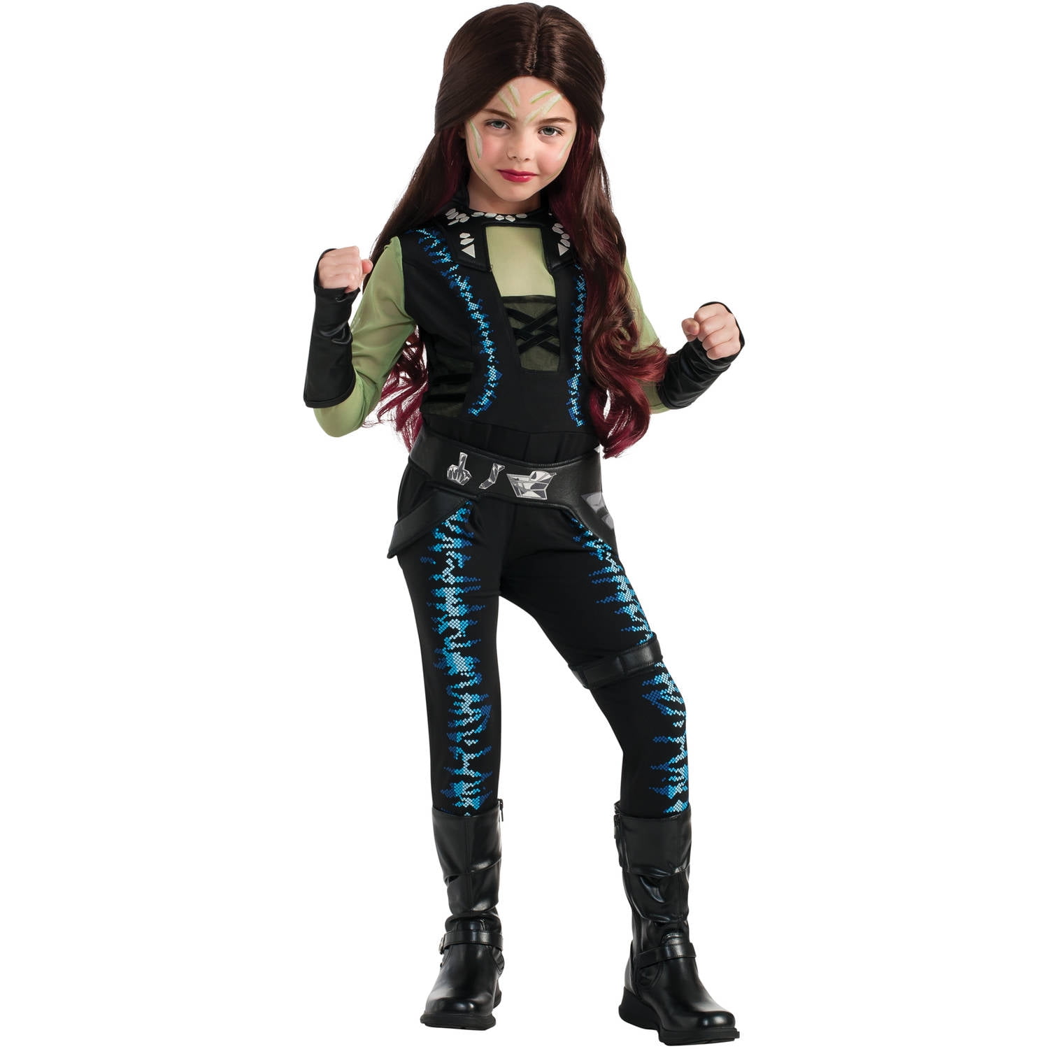 Guardianes de la Galaxia Deluxe Gamora Halloween Disfraz - Kids Hero ...