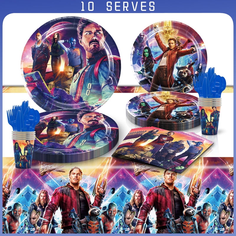 Guardians of the Galaxy Plates Tableware Set Kit Cups Party Supplies ...