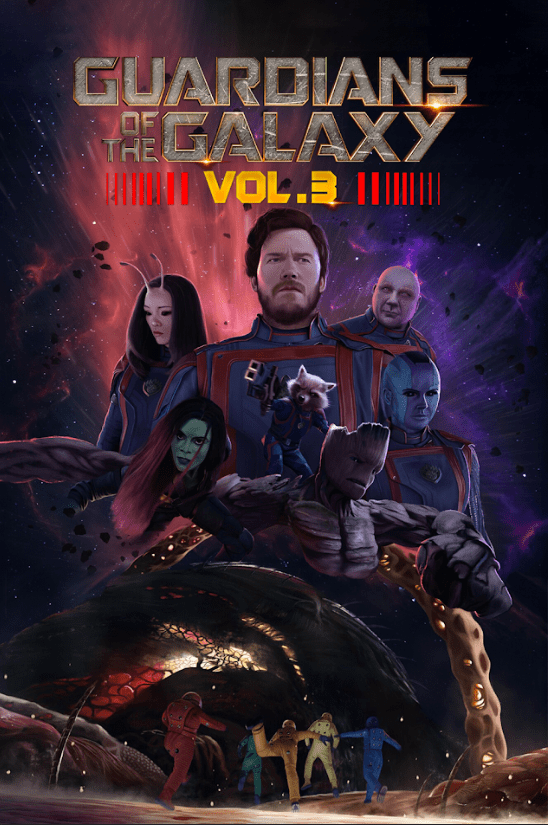 Guardians of the Galaxy Vol. 3 2023 Poster 24x36 - Marvel Space ...