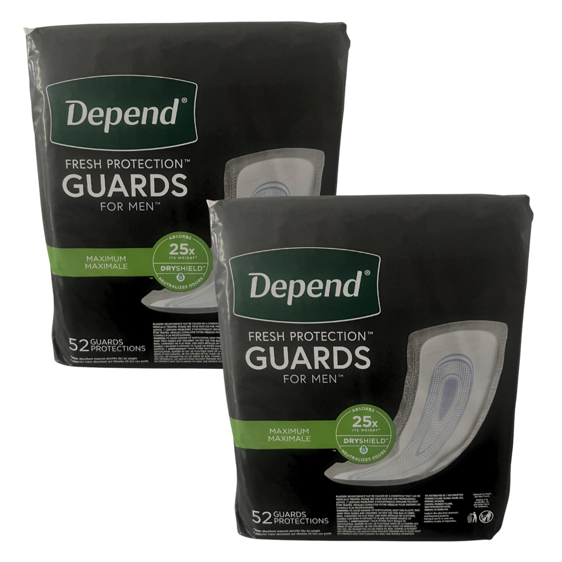 Guards Pads Protection Individually Wrapped Dry Shields for Men Adult ...