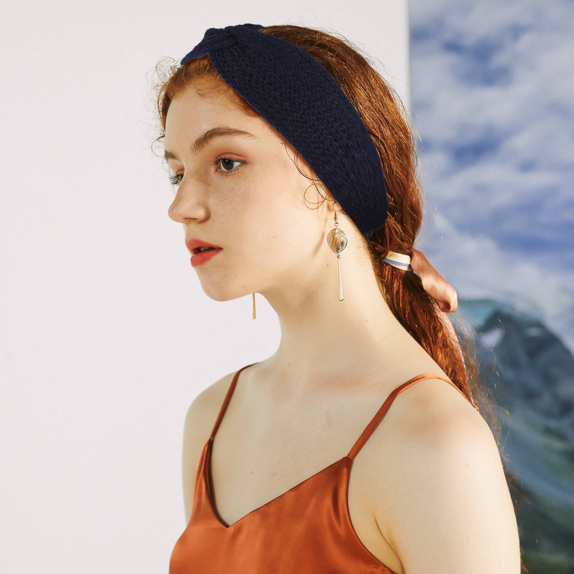 Guardung 4x Chunky Knit Headbands Safe And Elasticity For Stable ...