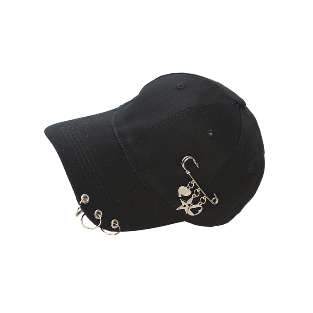 Guardung Cotton Hip Hop Style Baseball Cap With Ring Baseball Decor Hat ...