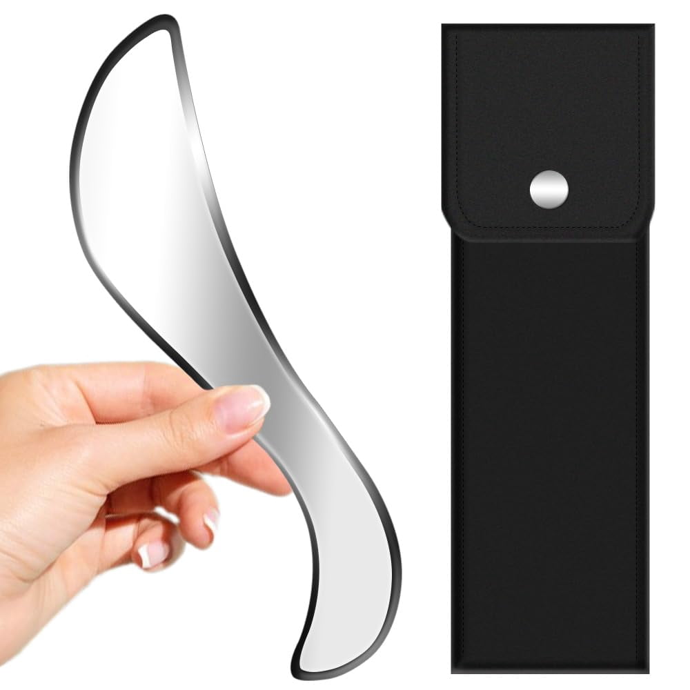 Guasha Scraping Massage Tool, DHF10 Stainless Steel Muscle Scraper Tool ...