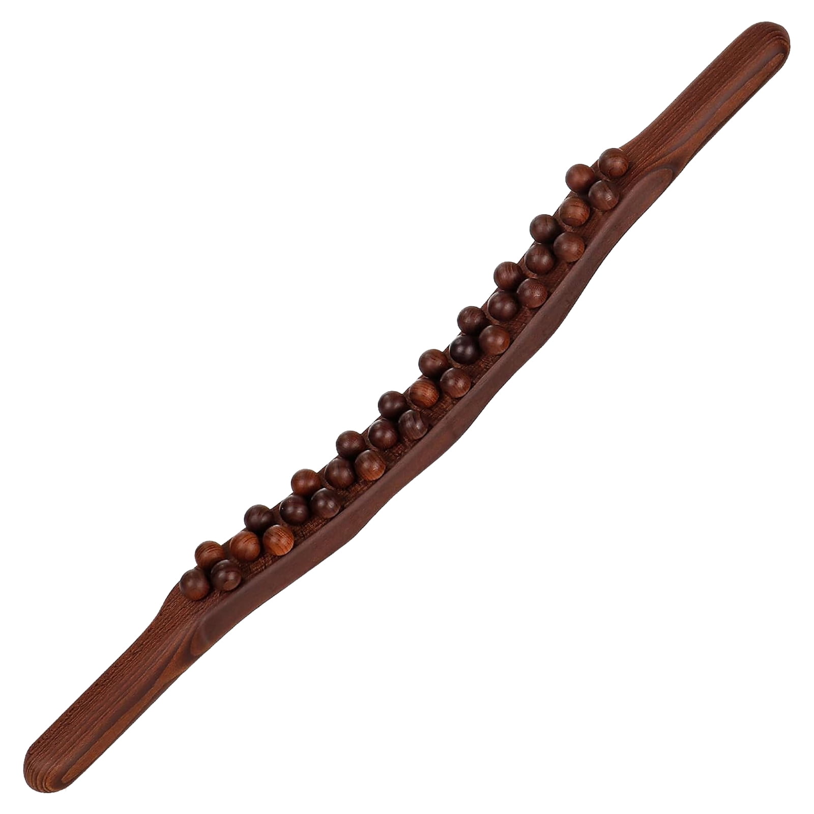 Guasha Wood Stick Tools, Double Row 31 Beads Point Treatment Gua Sha ...