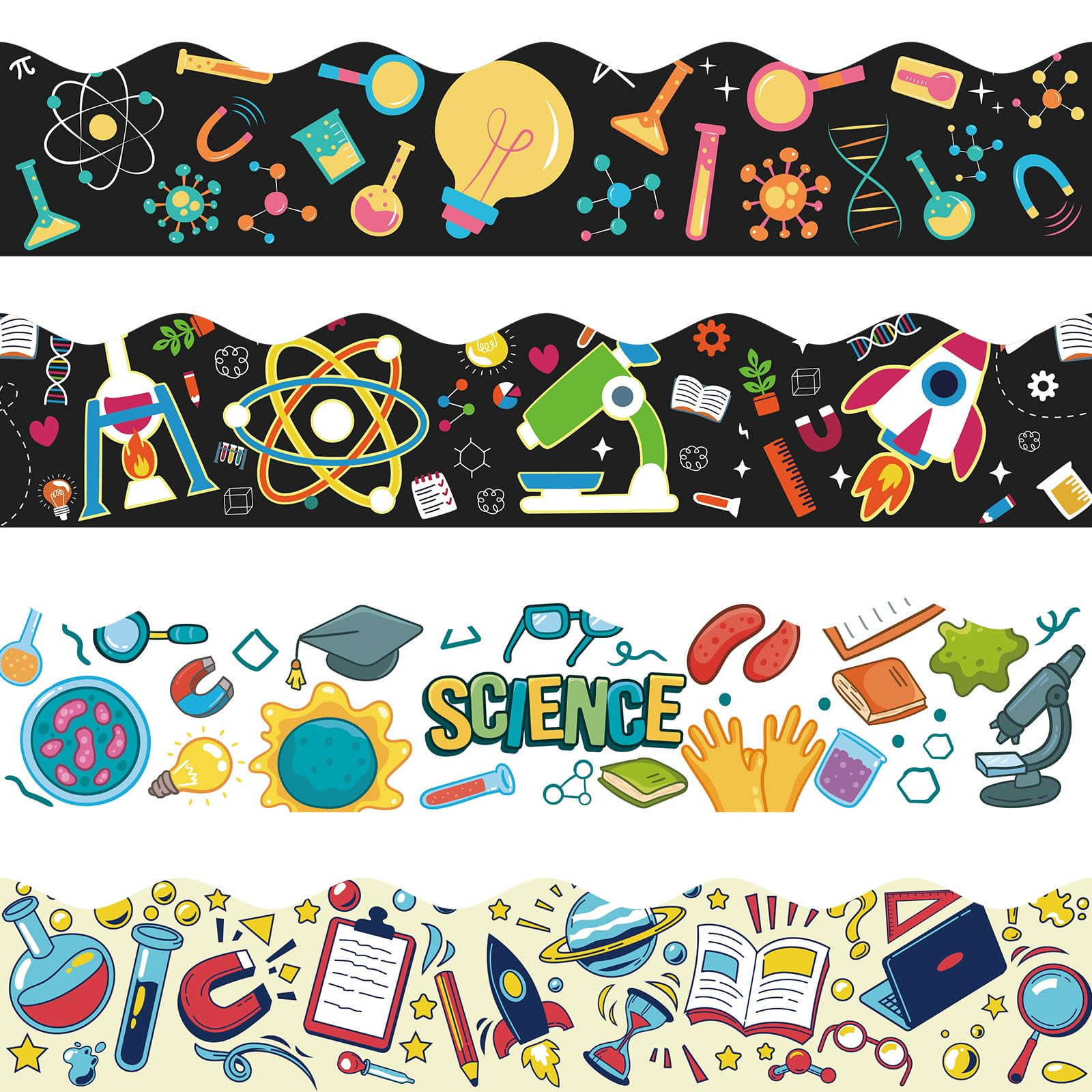 GuassLee 120Ft Bulletin Board Decorations Science Bulletin Board ...